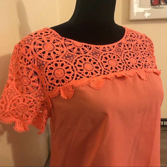 Roly Poly | Tops | Roly Poly Agaci Neon Orange Crochet Top | Poshmark